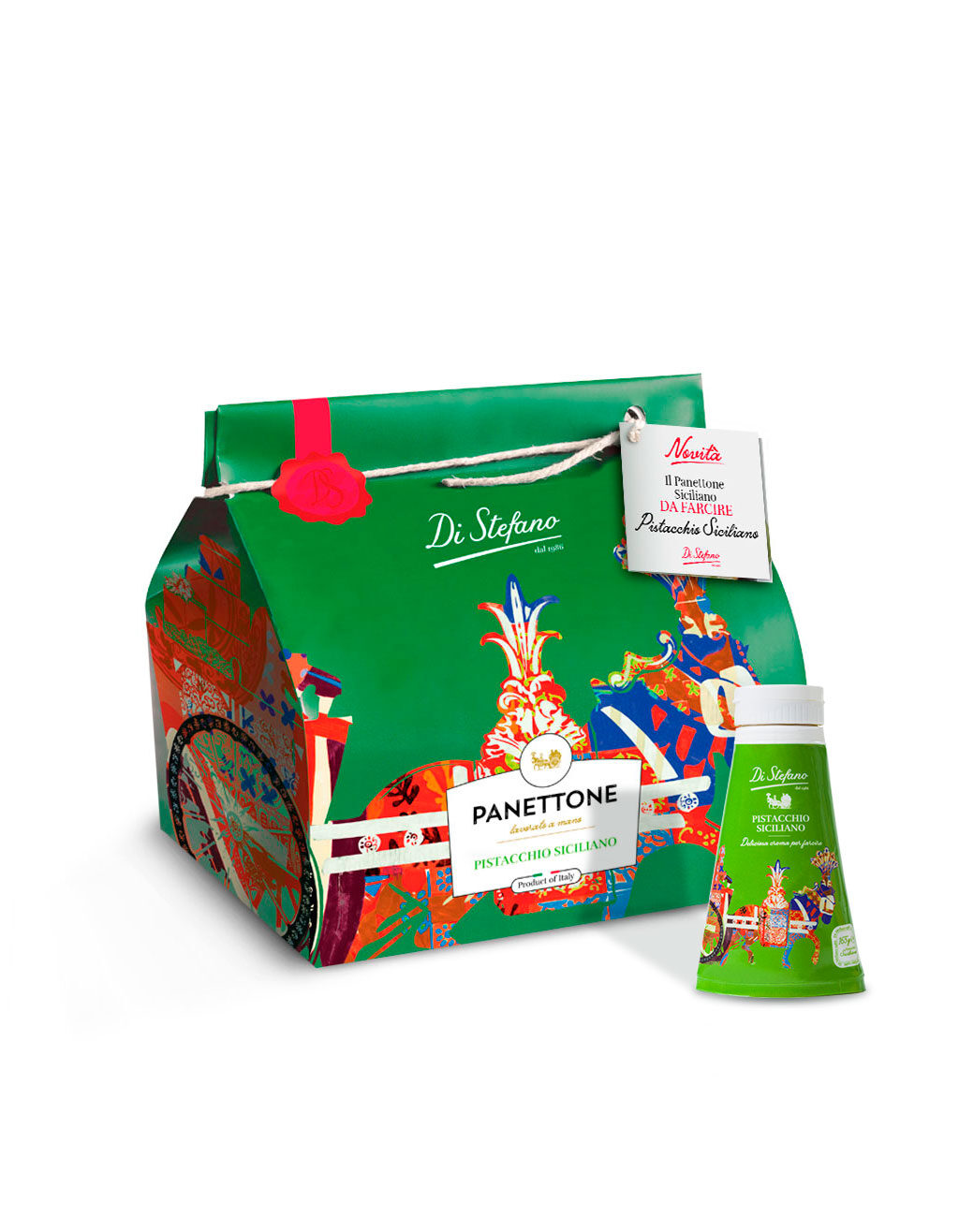 Panettone with sicilian pistachio to be filled | Shop Di Stefano